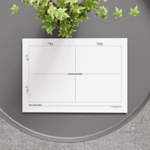 Arbeitsblatt "Vier-Felder-Tafel" • Digitale PDF Datei ...